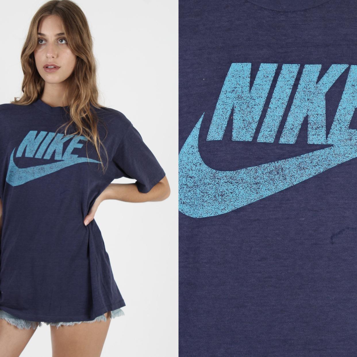 Vintage 80s Nike Grey Label T Shirt Nike | American Archive - San Diego ...