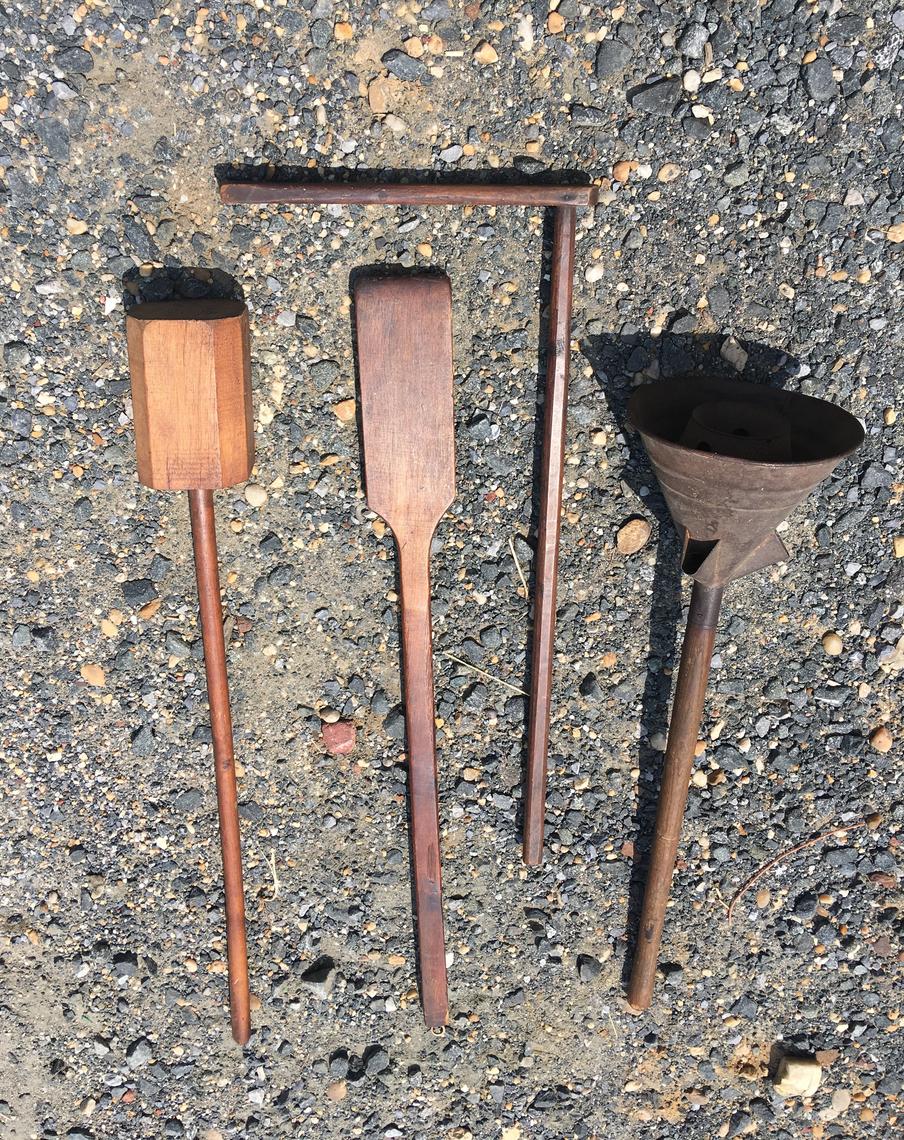 Antique Primitive Clothes Washing Tools Lot of Four Laundry Room ...