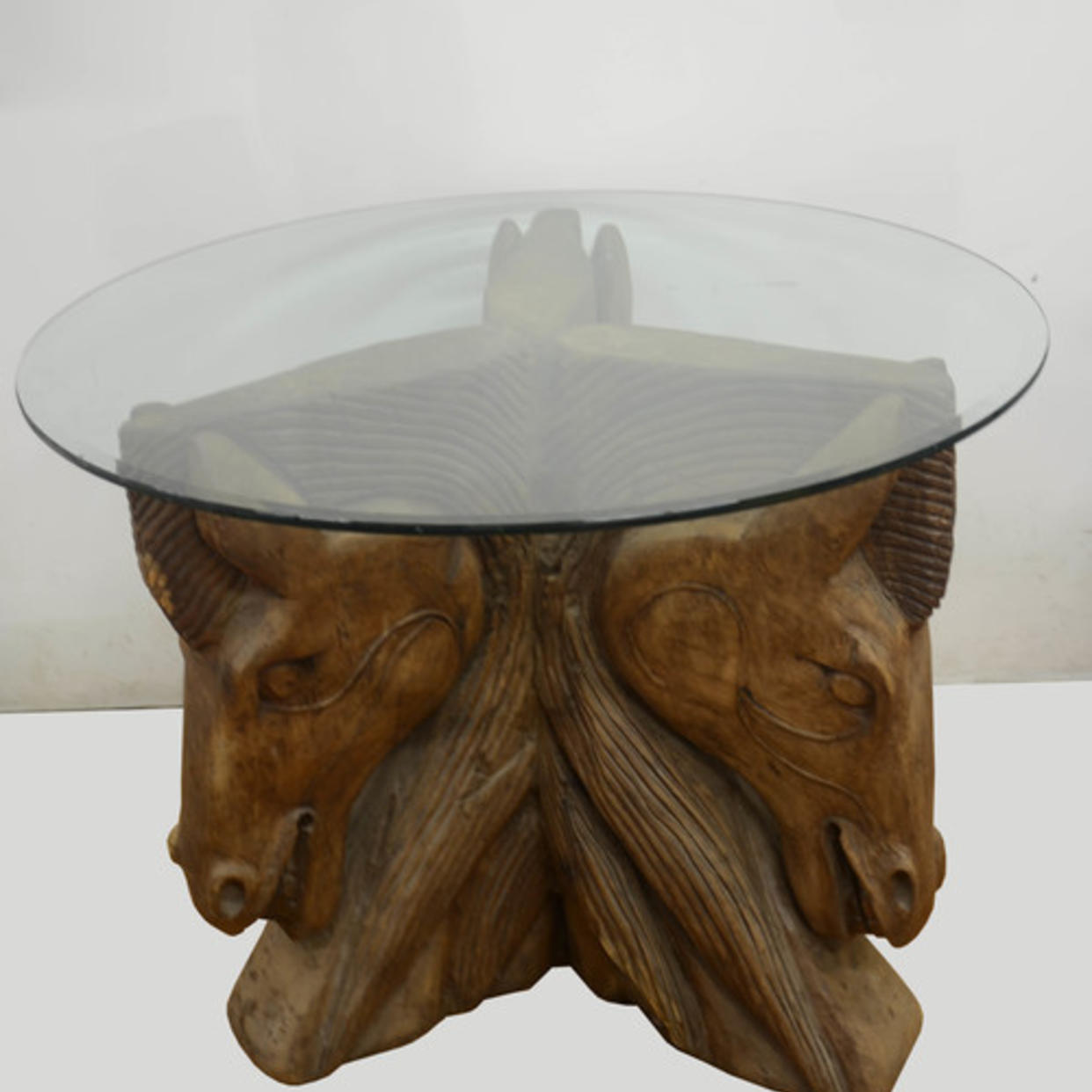 Solid Wood Horse Carved Table | Redu Studios - Brooklyn, NY | ATTIC