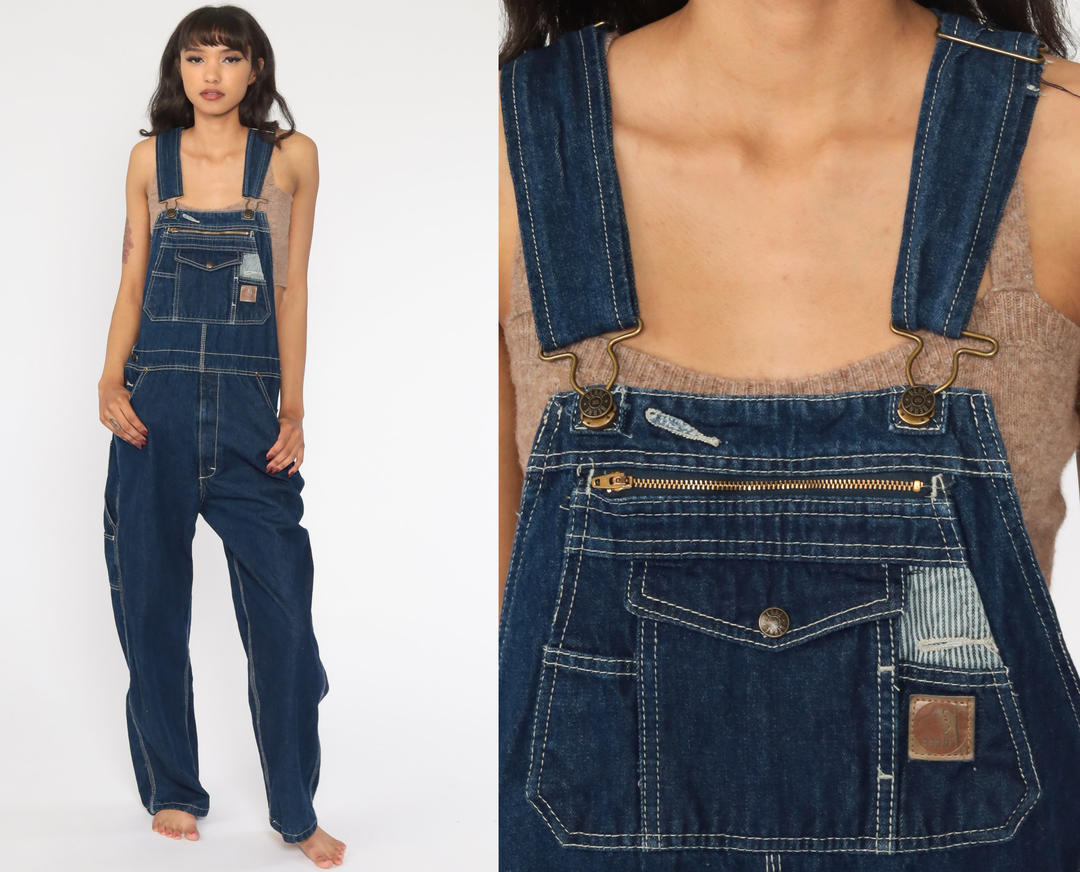 Berne Denim Overalls Pants 80s Bib Overalls Jeans Workwear Overall
