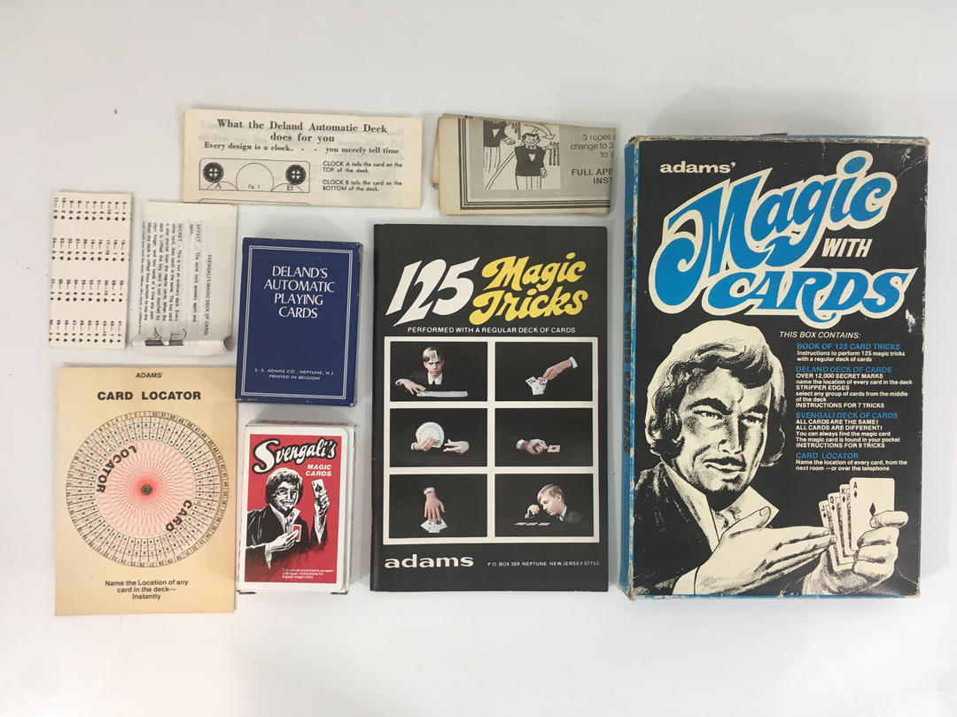 Vintage Adams' Magic with Cards Game Tricks Magician Deland Svengali ...