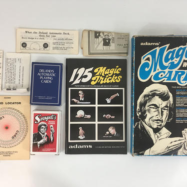 Vintage Adams' Magic with Cards Game Tricks Magician | Check Engine ...