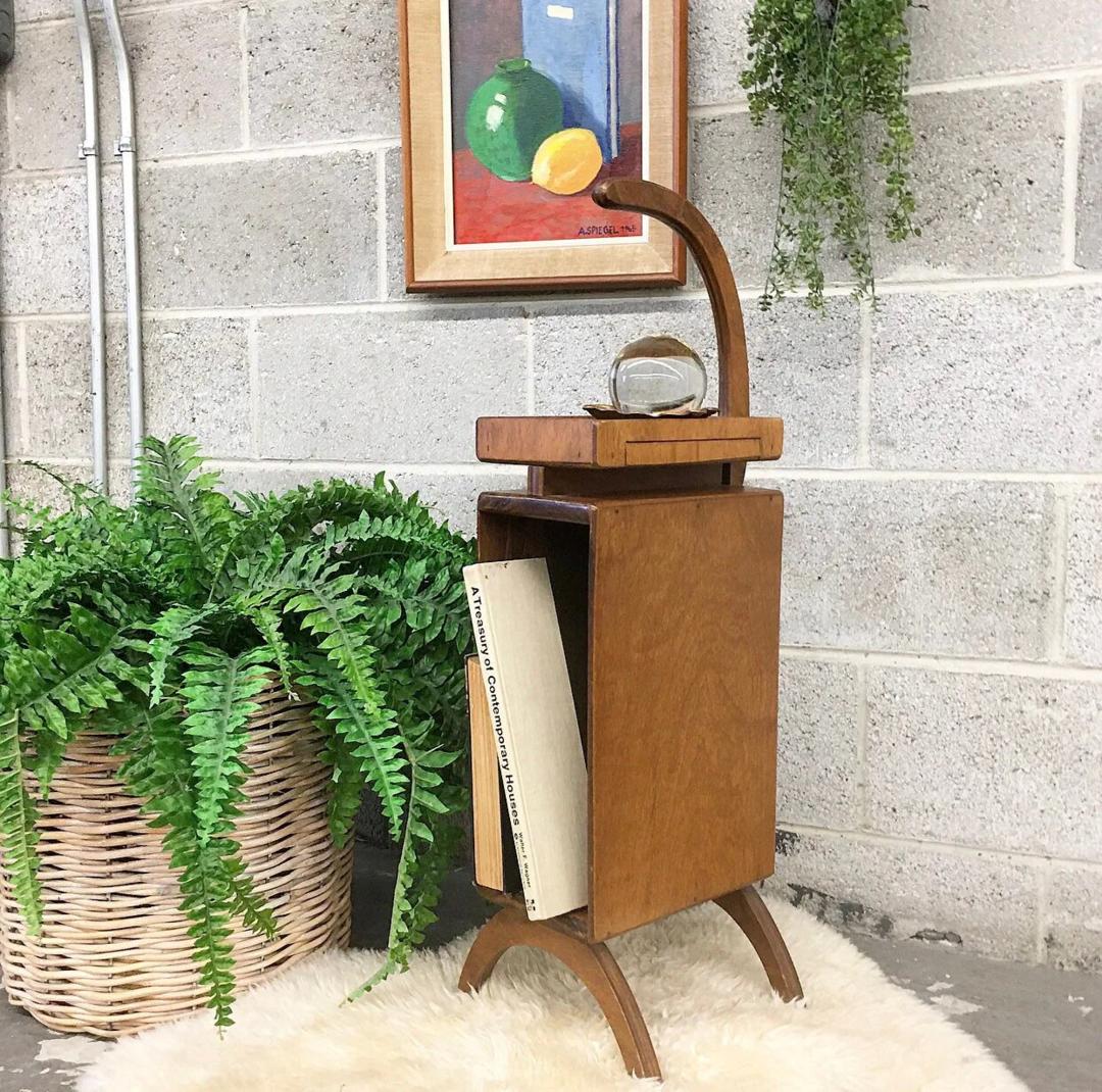 Vintage Telephone Stand Retro 1960s Mid Century Modern Danish Scandinavian Retrospect Vintage Philadelphia PA