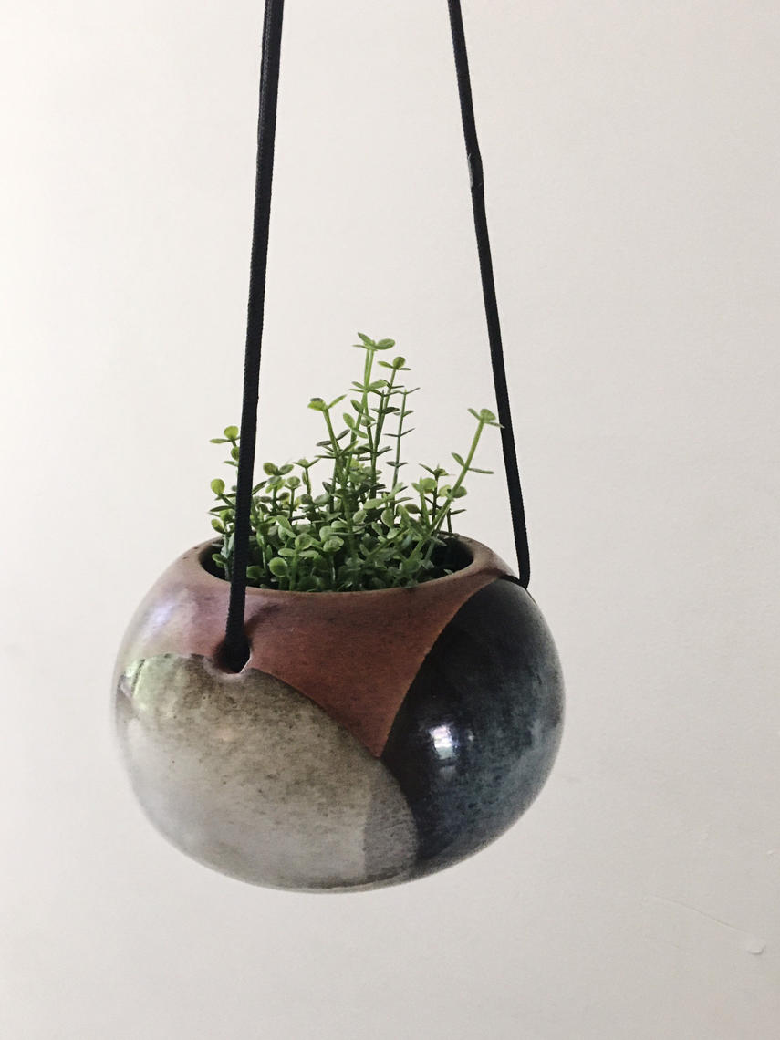 Hanging Mini Pottery Planter by SDW Designs West Robert Maxwell ...