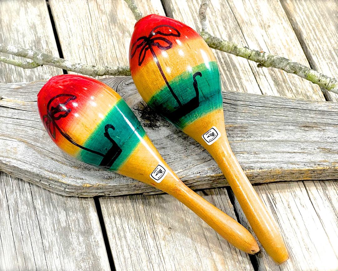 VINTAGE: 2pcs - Mexican Handmade Wooden Maraca - Native Maracas | Dan's ...