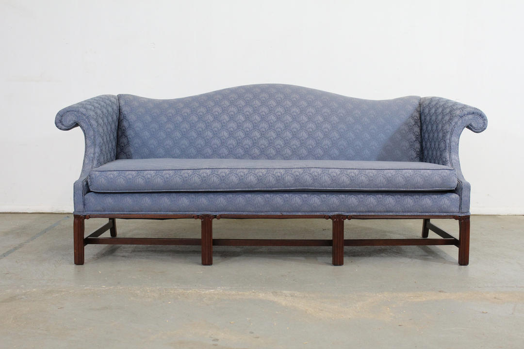 Mary Webb Wood Chippendale Reproduction Camelback Sofa by Woodmark Inc ...
