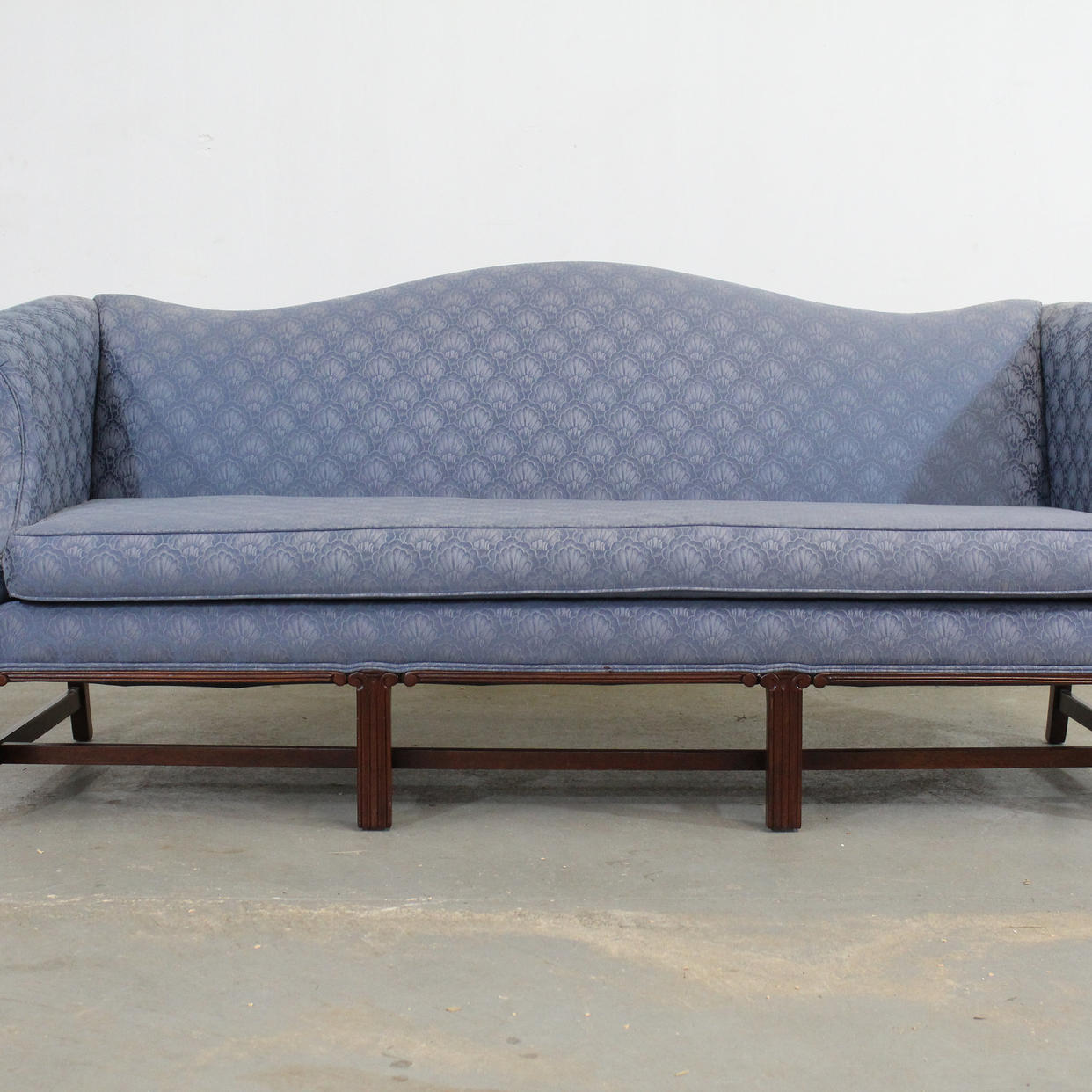 Mary Webb Wood Chippendale Reproduction Camelback Sofa by | Annex ...