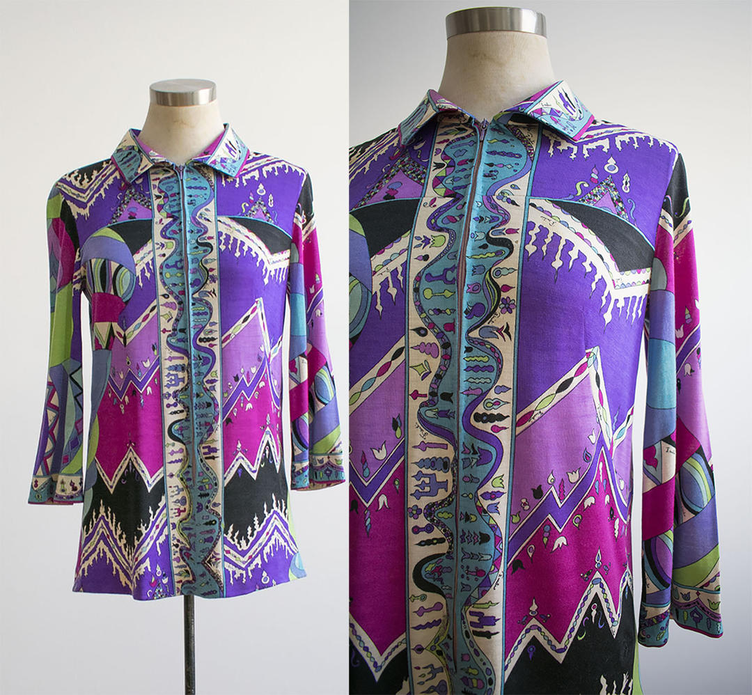 Vintage 1960s Pucci Tunic / Vintage Emilio Pucci / Pucci Top / Vintage ...