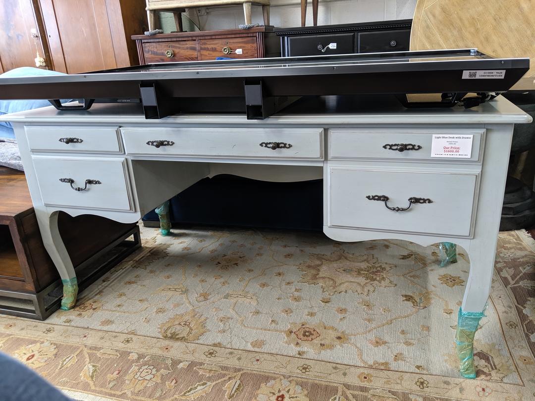 Light Blue Desk with Drawer | The Market House | Washington, DC