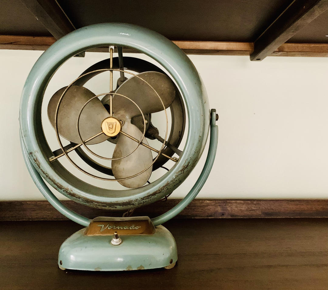 Vintage Vornado Fan | Blue Green Vintage Fan | Retro Industrial Fan ...