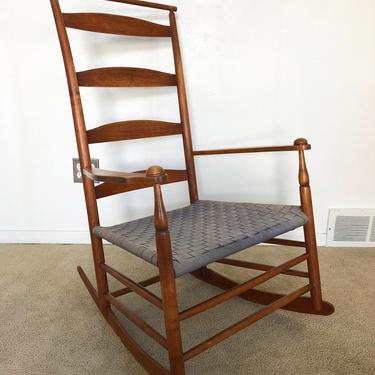 Italian Woven Rattan and Chrome Rocker, chrome rocking chair, wicker ...