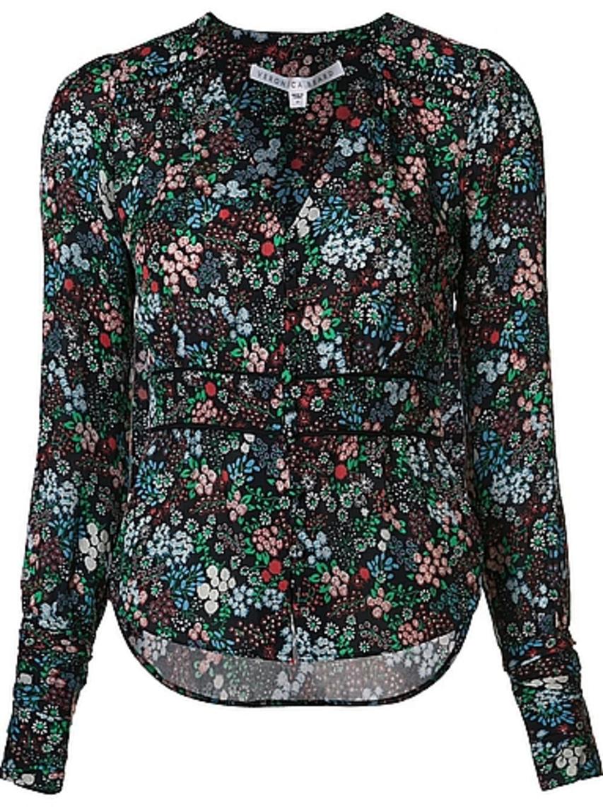 veronica beard ripley ruched boho blouse | Hu's Shoes and Wear ...