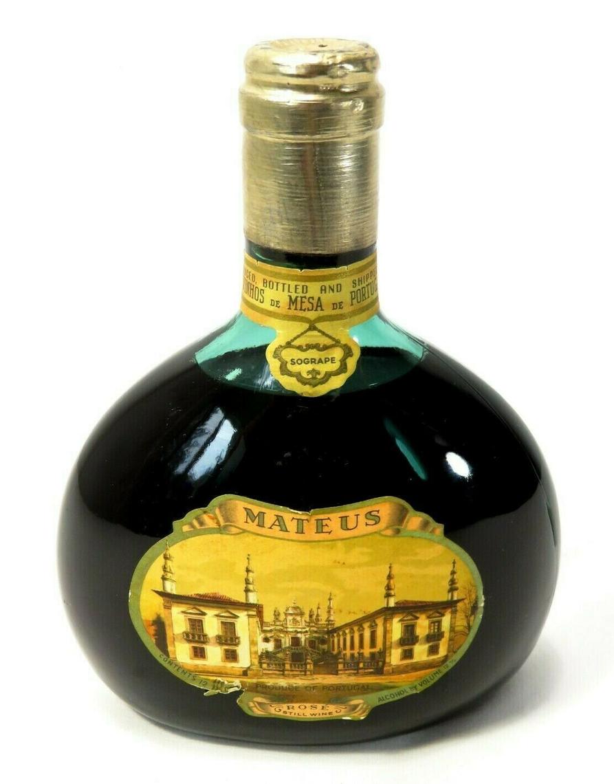 VTG Sealed UNOPENED MATEUS ROSE STILL WINE BOTTLE Cork Label | Urban ...