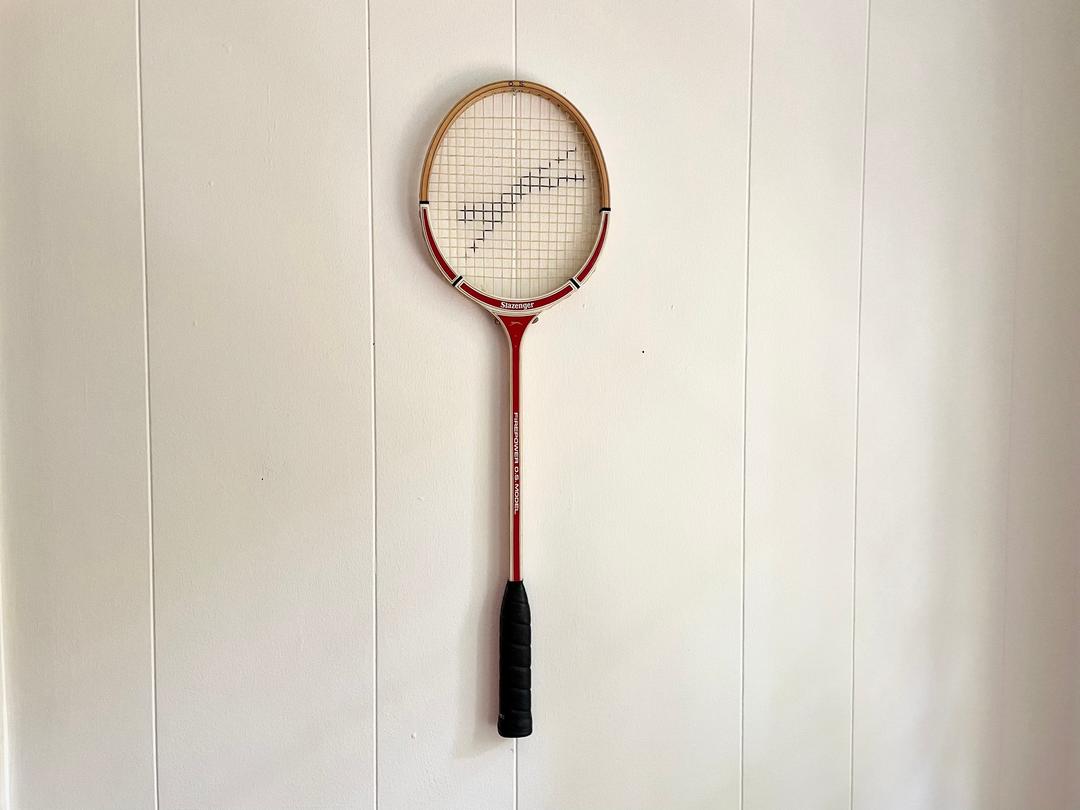 Vintage Slazenger Firepower O.S. Model Squash Racket with Leather ...