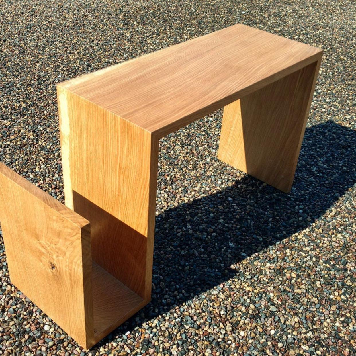 Modern Magazine Bench Side Table | HollWoodworks - St Paul, MN | ATTIC