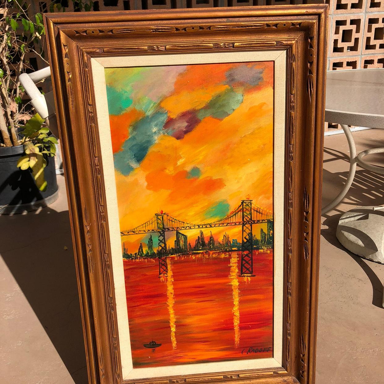 Charles Radoff, Xavier Basil Radoff, Original Oil Painting, | 1882 Blue ...