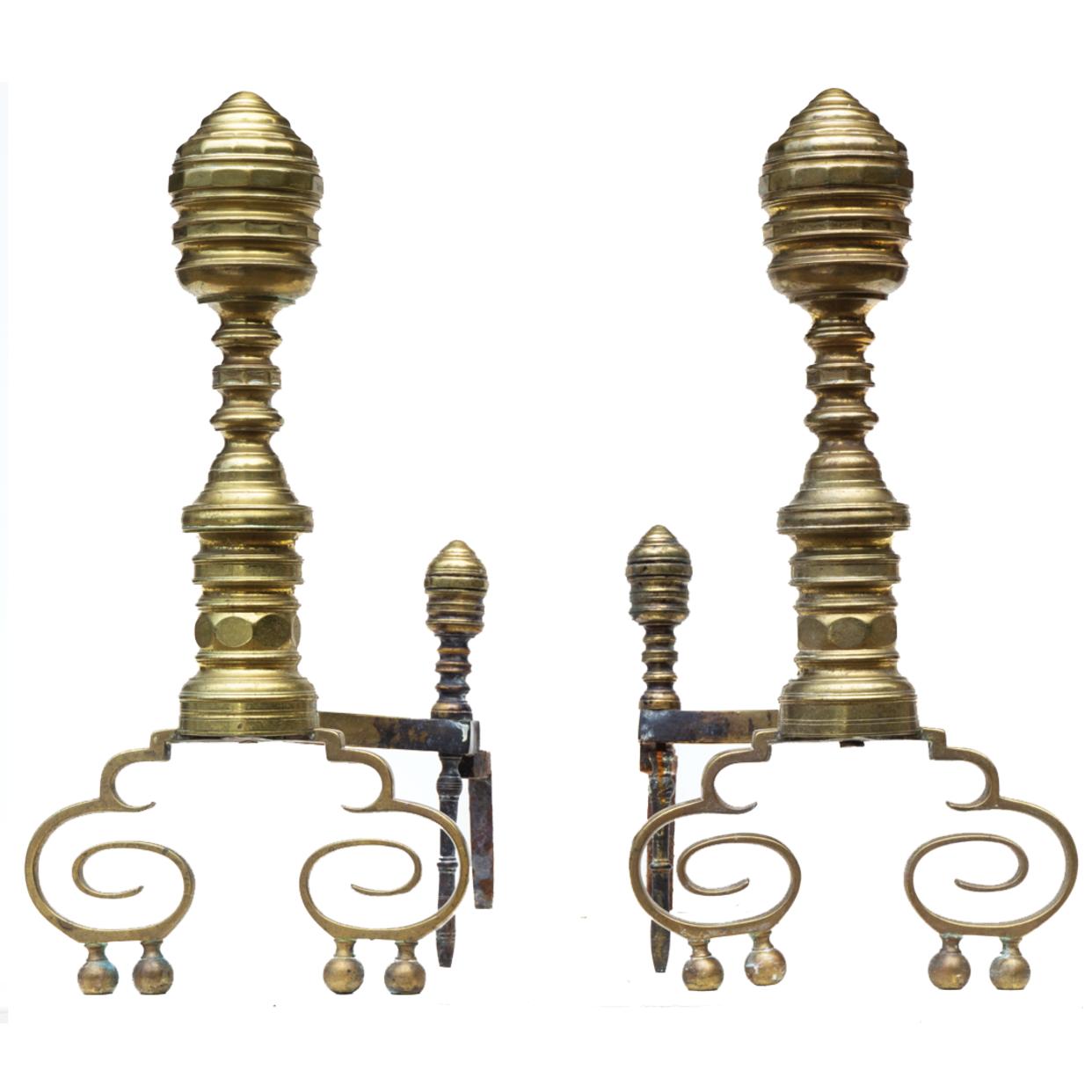 Andirons (Pair) | Vintage House Parts and Radiators - Cheverly, MD | ATTIC