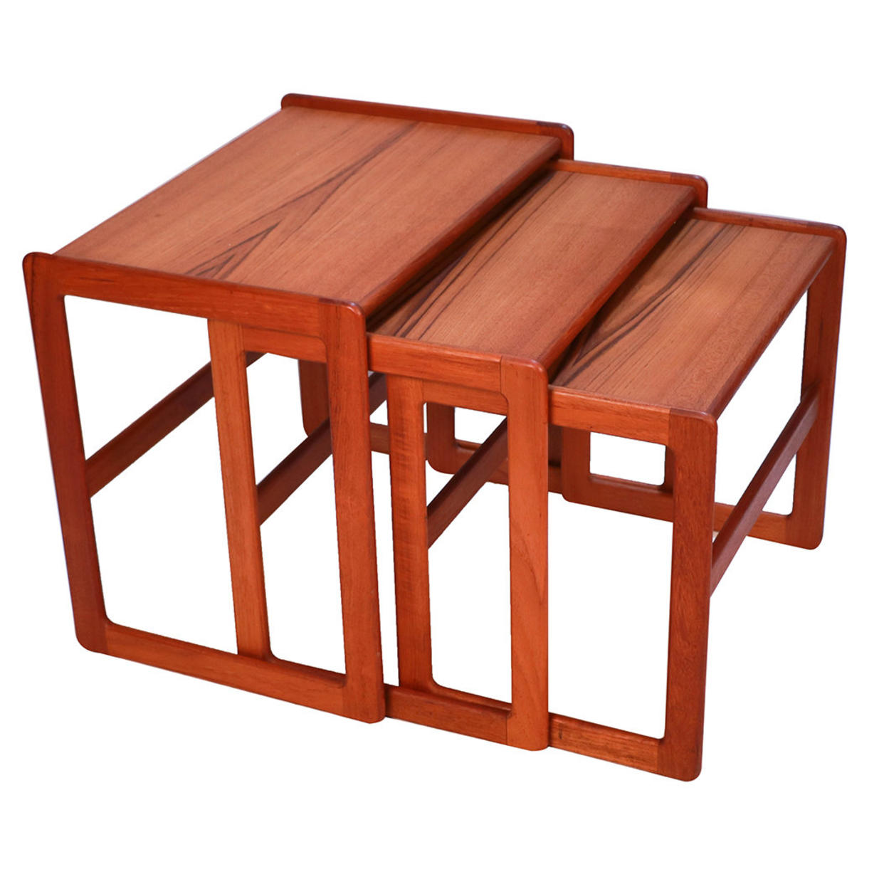 Danish Mid Century Modern Denmark Teak Nesting Tables | Mary Kay's ...