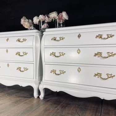 Extra large oversized nightstand set nightstands side tables Henredon ...