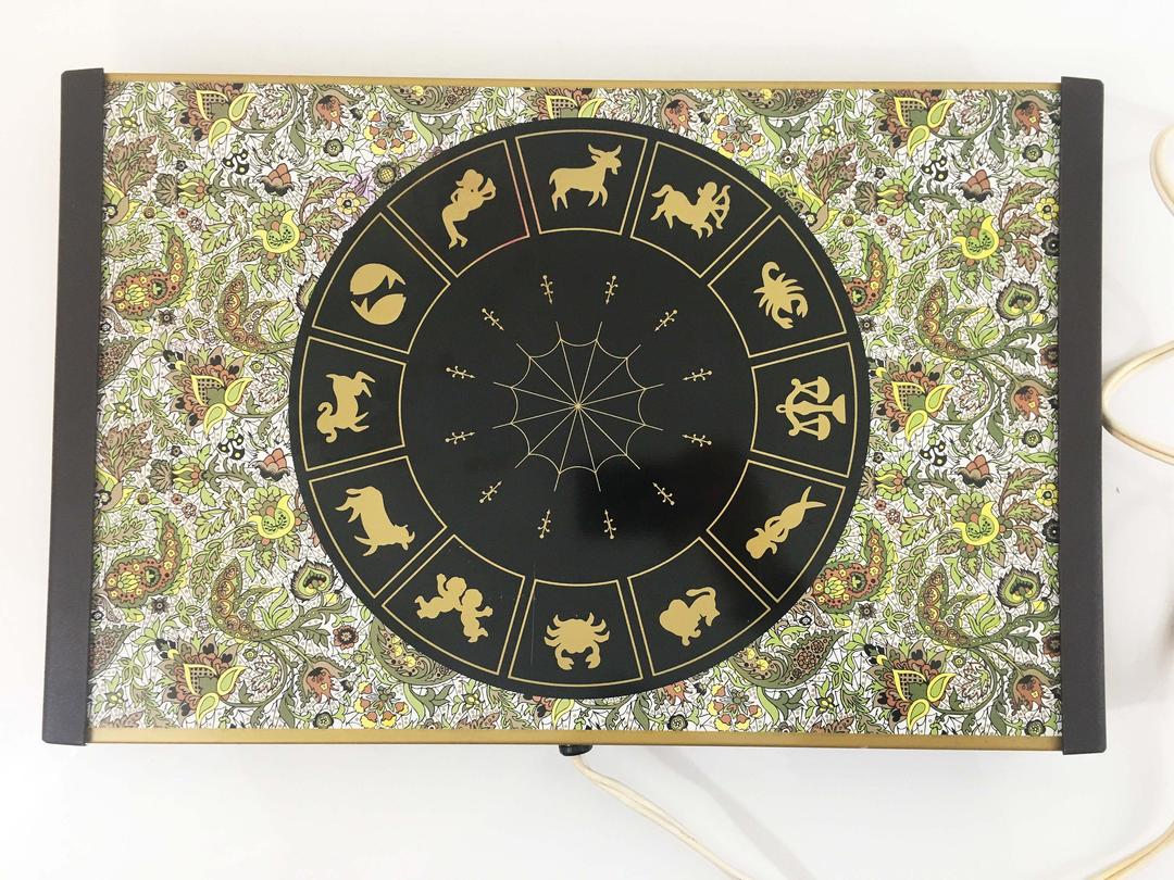 Vintage Zodiac Dish Plate Horoscope 1970s Astrology Warm-O-Tray Gold ...