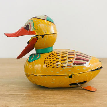 Wind-Up Toys Toys & Games Vintage Wind Up mechanical yellow feathered ...