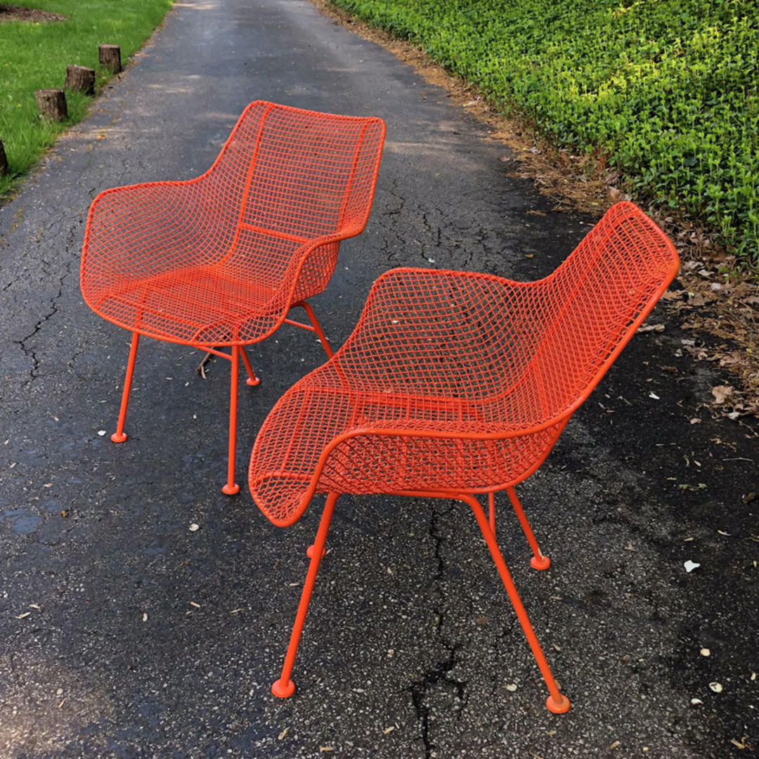 HA-19114 Pair of DWR Woodard Sculptura Lounge Chairs | Home Anthology ...