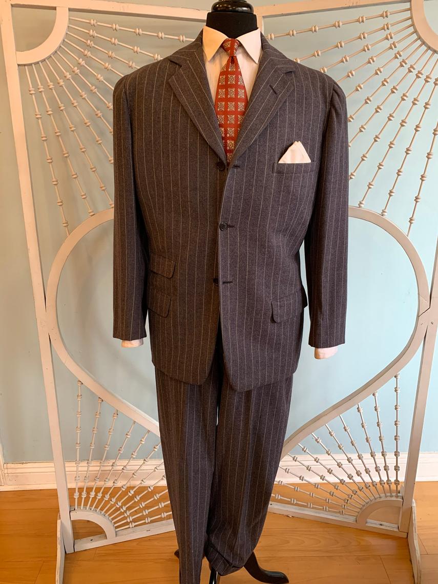 Vintage Men's Macintosh Suit for Glenn Langan Film Wardrobe Dated 1944 ...