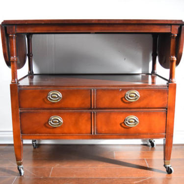 Drexel Mahogany Drop Leaf Cart | The Wood Knot - Concord, CA | ATTIC