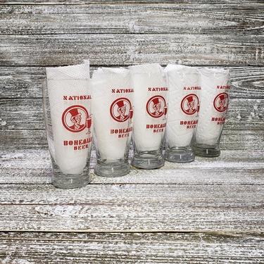 Vintage Beer Glasses, Natty Boh, 5 National Bohemian Beer | A GoGo ...