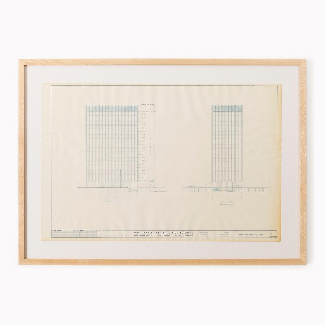 Mies van der Rohe Blueprint, One Charles Center, | Matthew Rachman ...