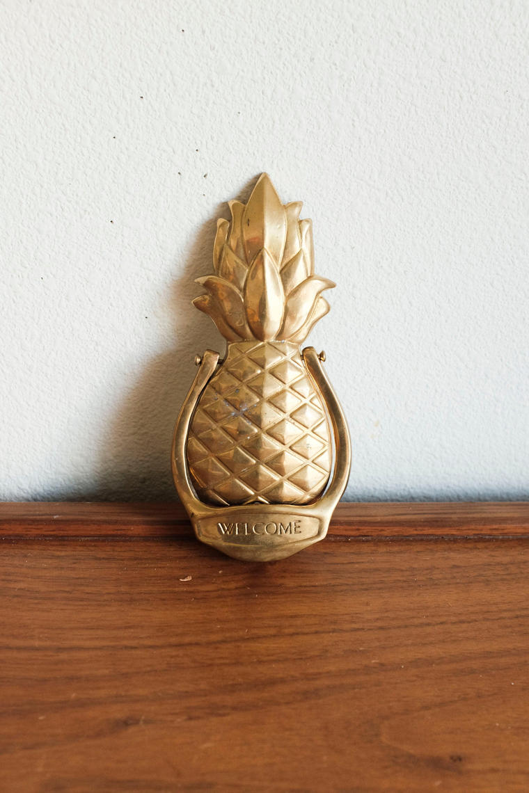Pineapple Door Knocker Welcome | Microscope Telescope | Seattle, WA