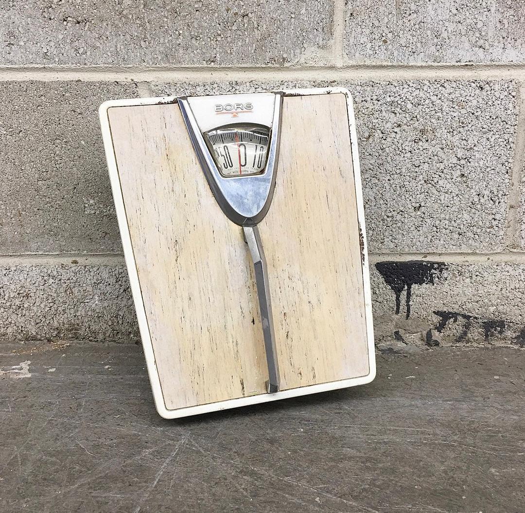 Vintage Bathroom Scale Retro 1950s BORG + Mid Century Modern + Dial ...