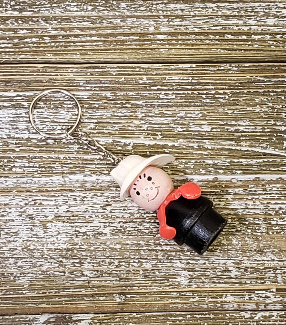 1960 1970 Vintage Fisher Price Little People Keychain, Fireman Key Fob ...