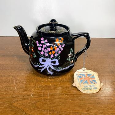 Vintage Rockingham World War II Teapot For England and Democracy | Over ...