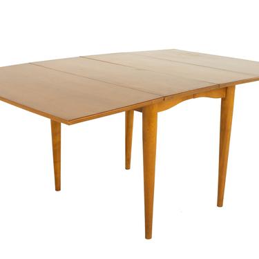 Conant Ball Mid Century Drop Leaf Maple Dining Table With 2 | Modern ...
