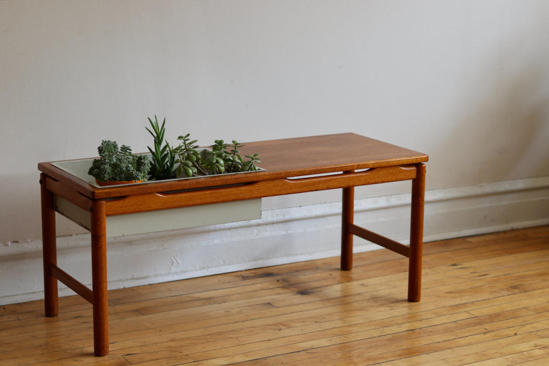 Mid-Century Modern Scandinavian Planter + Coffee Table | Spaced Out ...