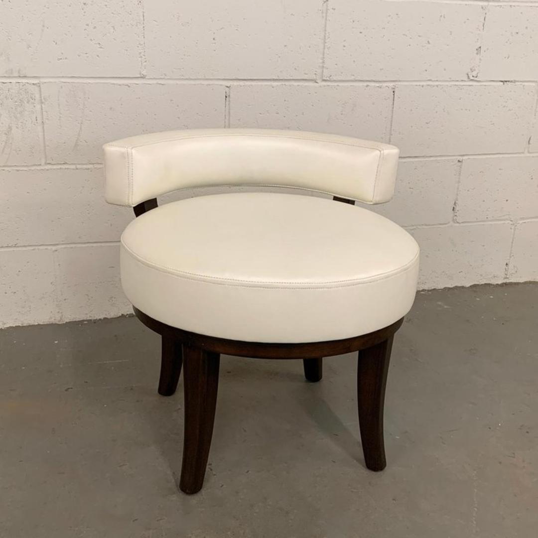 Mid Century Modern Swivel Vanity Chair | cityFoundry | Brooklyn, NY