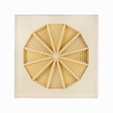 1969 Nancy Miller Paper Sculpture Op Art Wall | Vintage Inquisitor ...