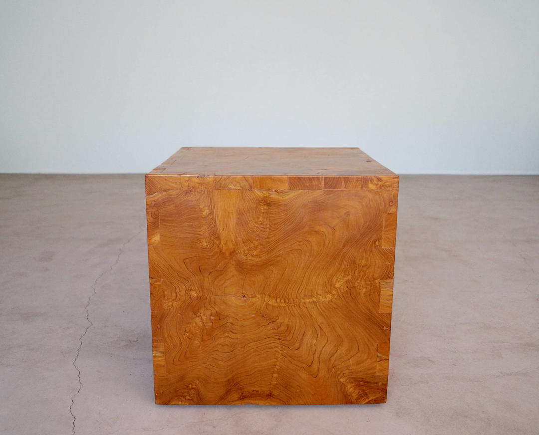 Incredible Rare Mid-Century Modern Solid Burl Walnut Wood Cube by ...