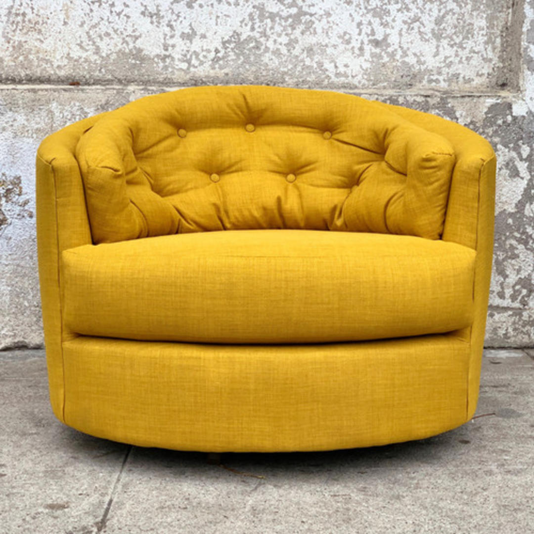 Sunshine yellow club chair | Sunbeam Vintage | Highland Park - Los ...