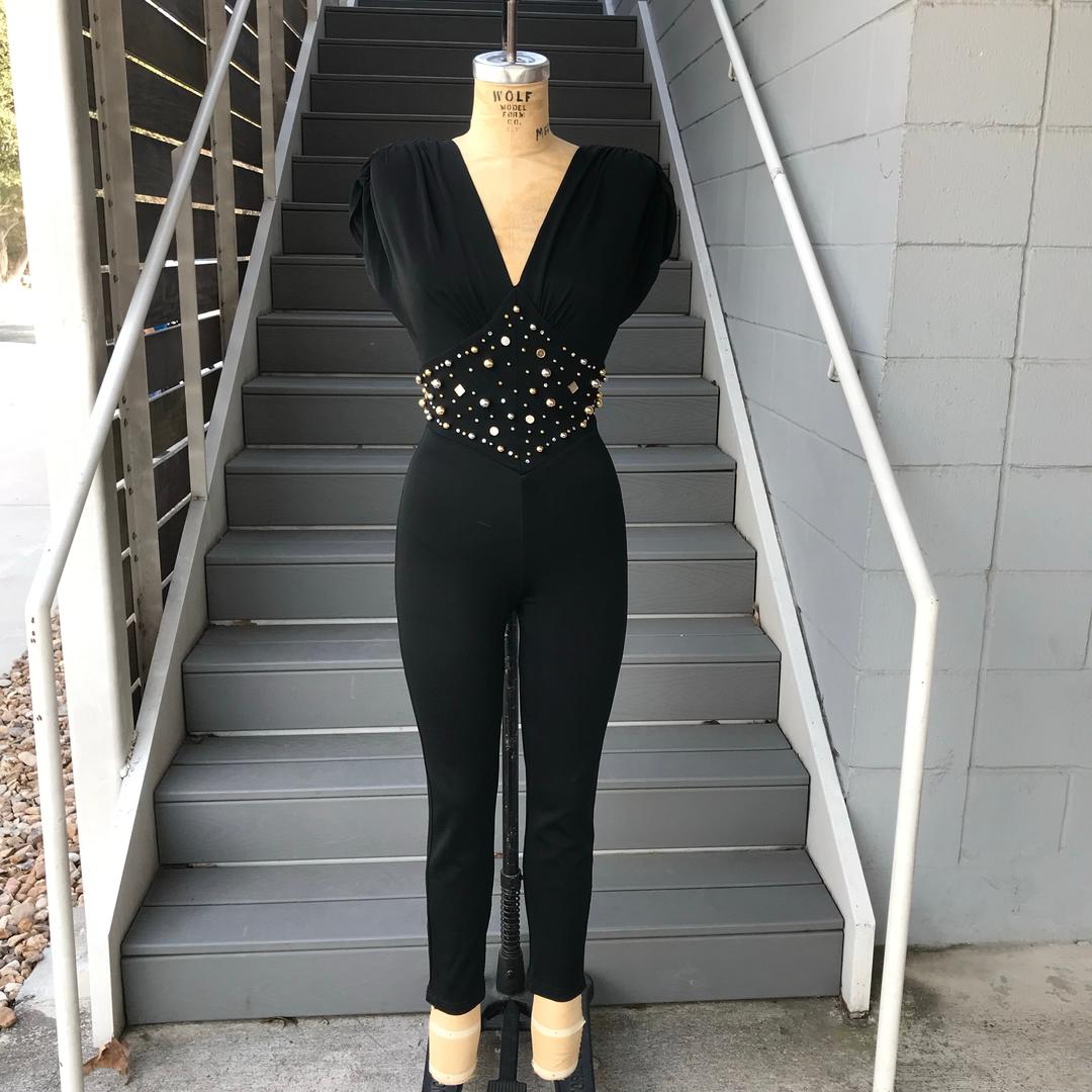 1980's Studded Form Fitting Catsuit | Bloomers and Frocks | Austin, TX