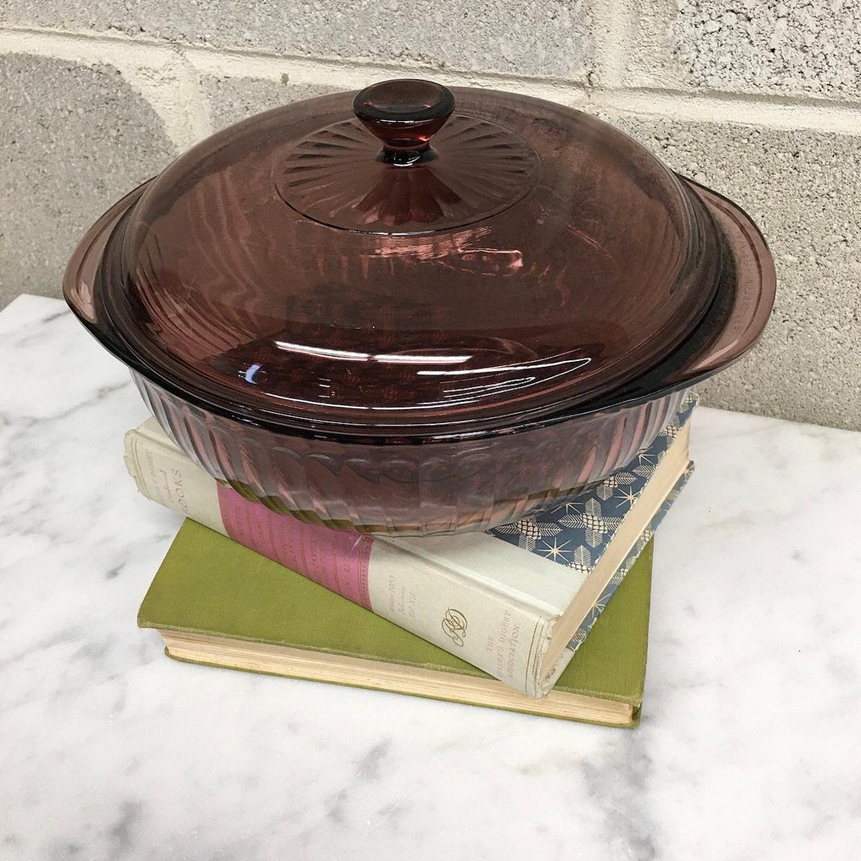 Vintage Pyrex Vision Casserole Retro 1970s Fluted Glass + | Retrospect ...