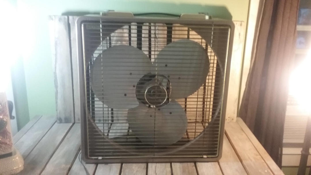 Large Metal Fan, Vintage Cory Fan, Brown Fan, Industrial Fan, | Up the ...