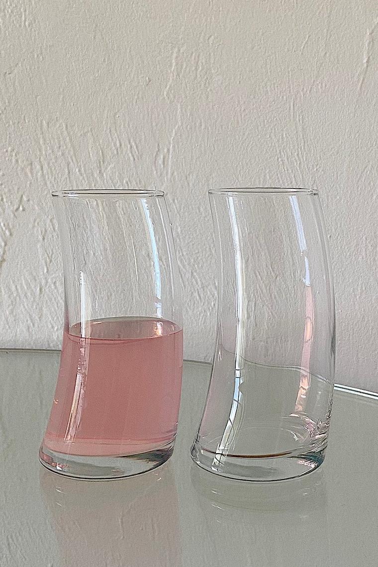 Tall Curved Drinking Glasses Casa Cuadra Miami Fl