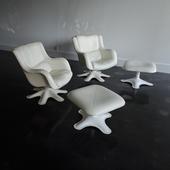 pr Haime chairs and ottomans by Kukkapuro | Previewmod | Ft. Lauderdale, FL