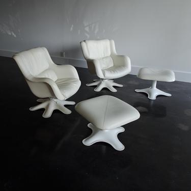 pr Haime chairs and ottomans by Kukkapuro | Previewmod | Ft. Lauderdale, FL