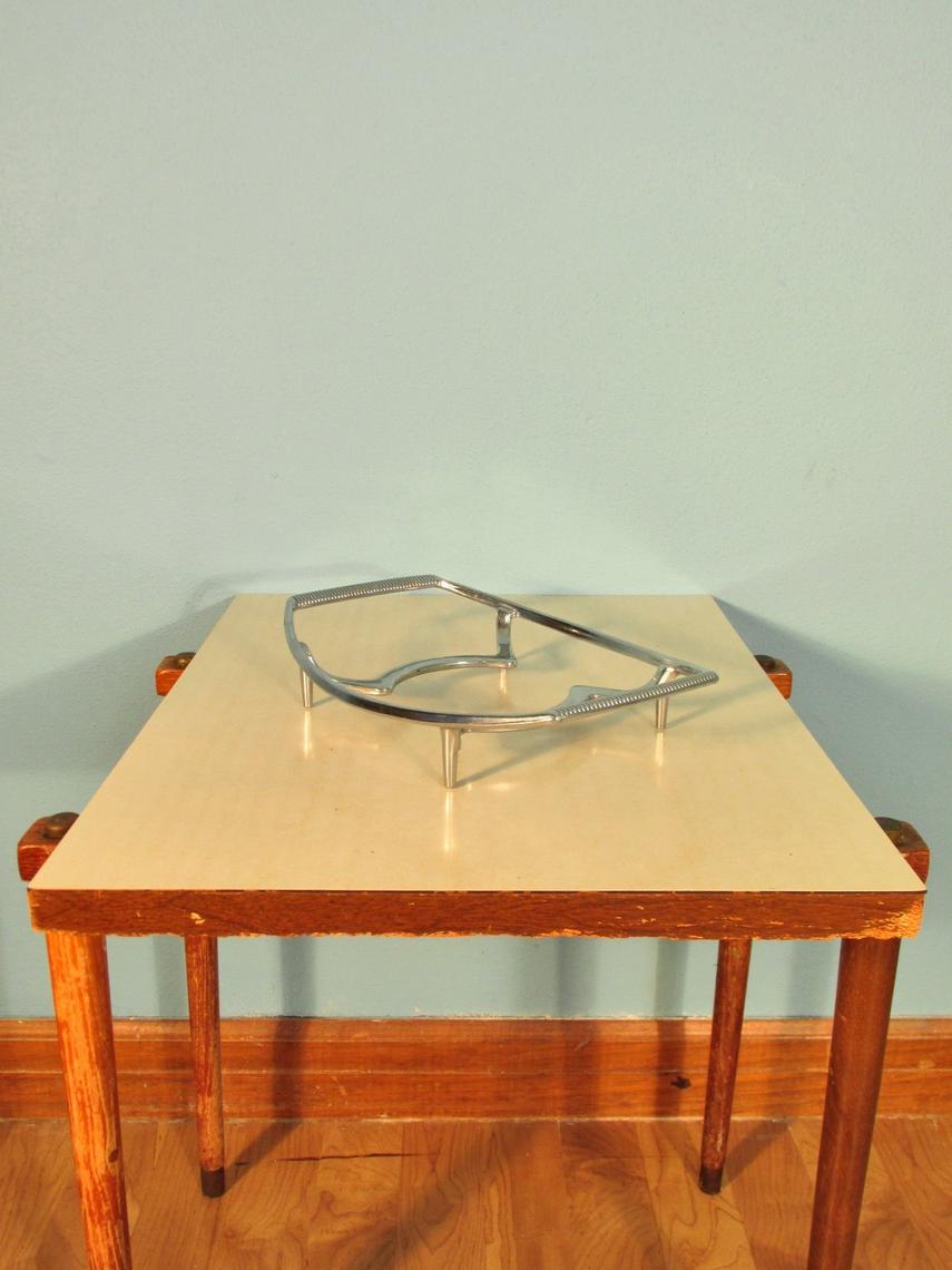 Vintage Corningware Cradle Pyrex Metal Trivet Serving Tray Chafing Dish ...