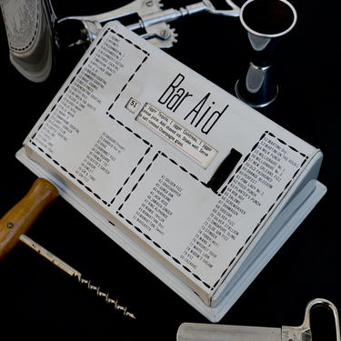 BAR AID|• Rare Mid-Century Metal Cocktail Recipe Rolodex | | Electric ...