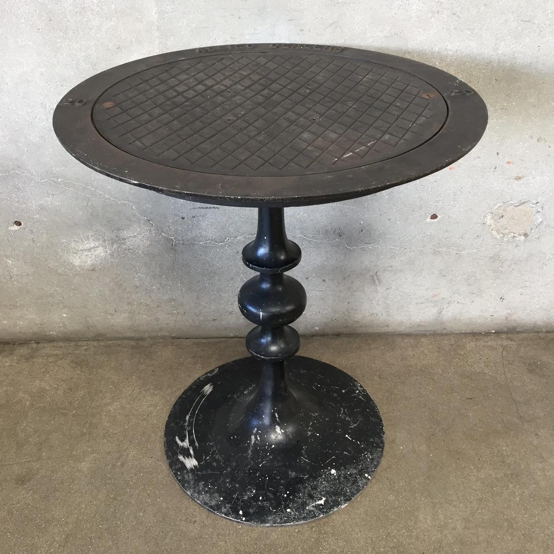 Reclaimed Industrial Manhole Table | Urban Americana | Long Beach, CA