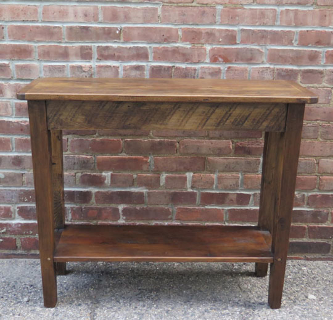 3Ft Reclaimed Pine Server with Jacobean wax finish. | European Country ...